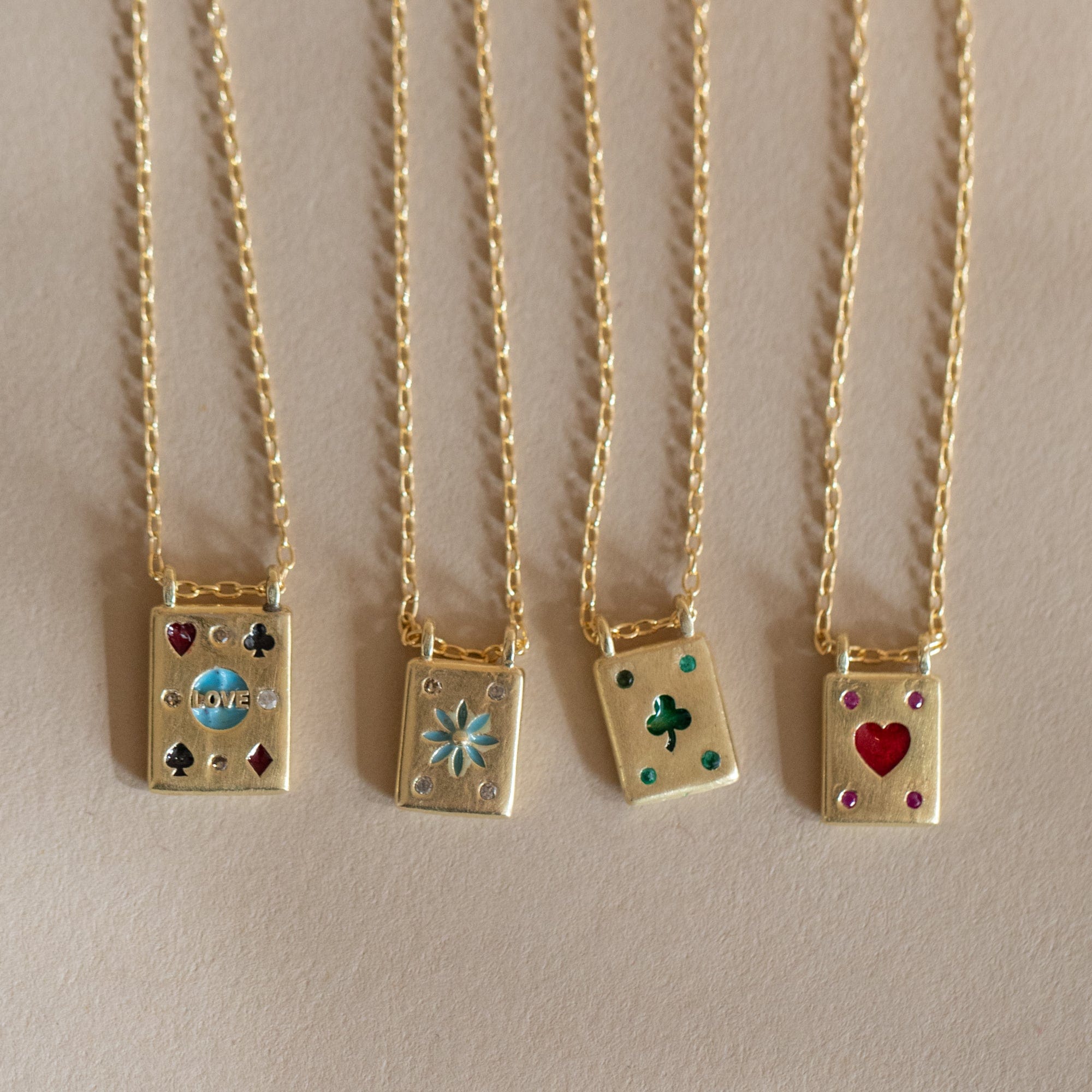 Mini Card Necklaces