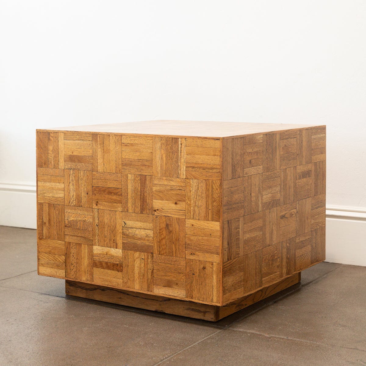 Vintage Patchwork Cube Table