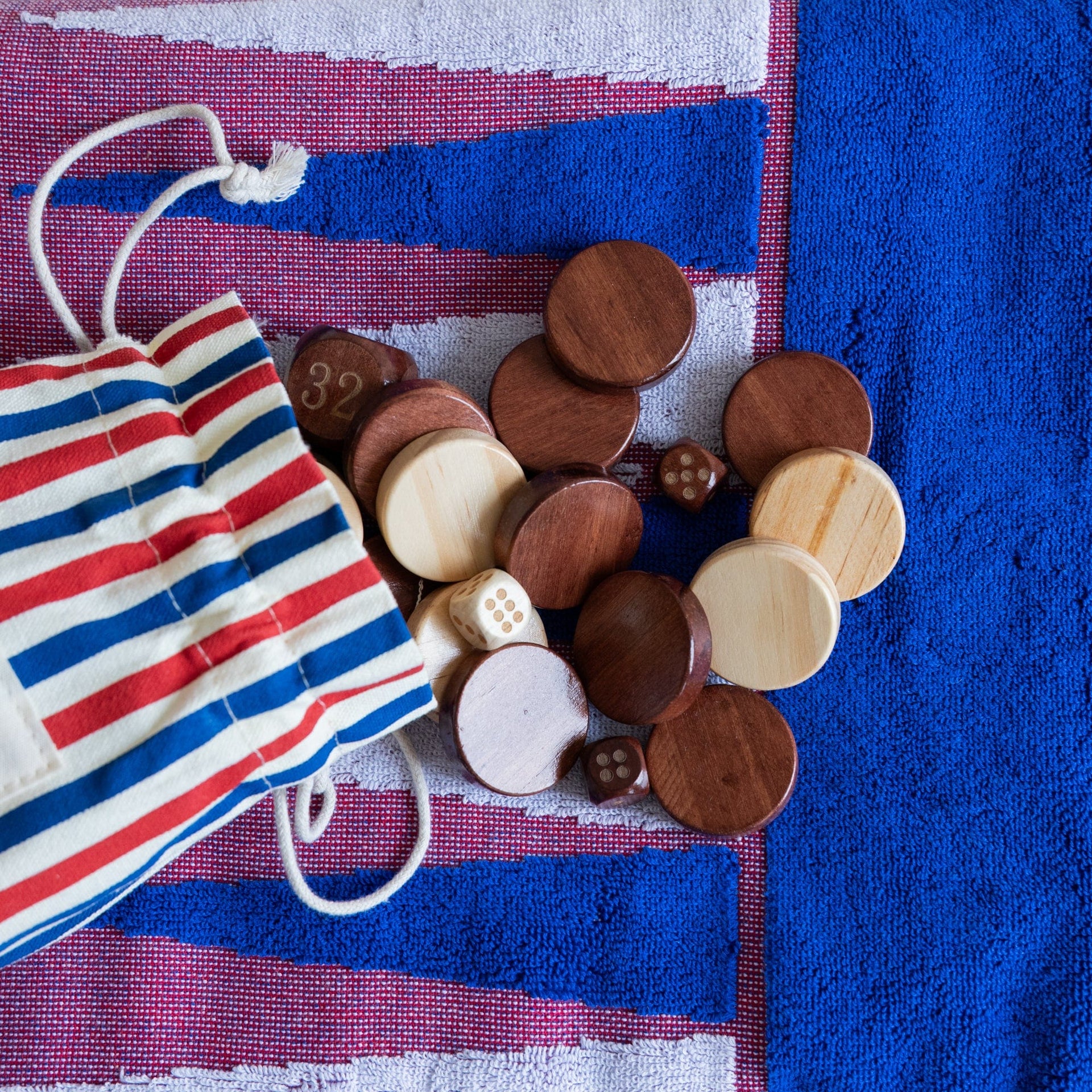 Backgammon Beach Towel