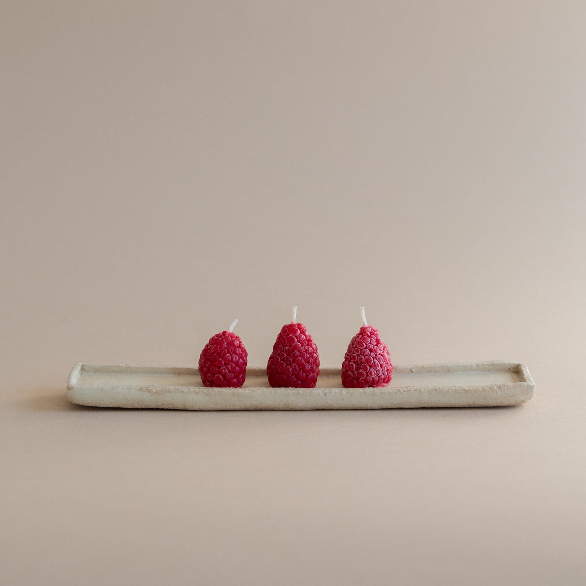 Raspberry Birthday Candles