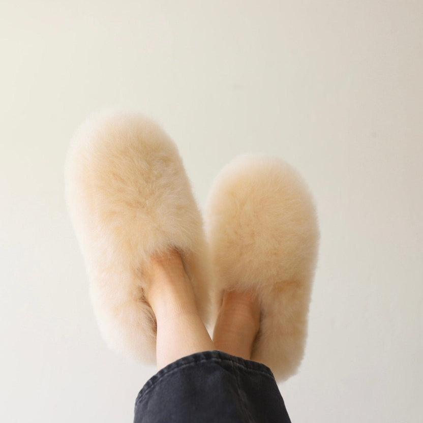 Cozy Alpaca Slippers Adult