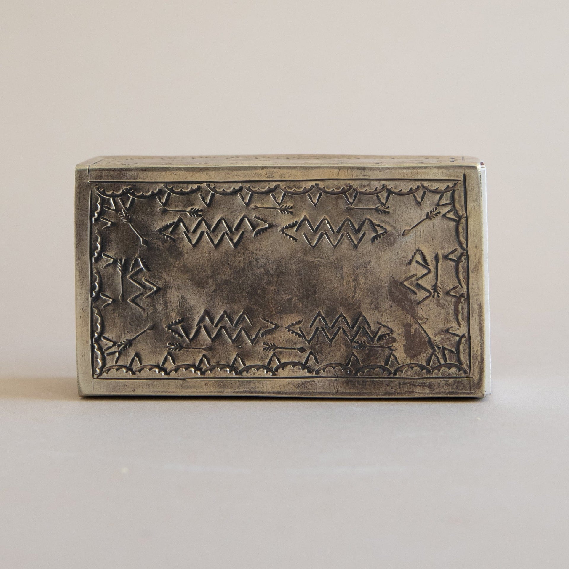 Stamped Matchbox in Silver