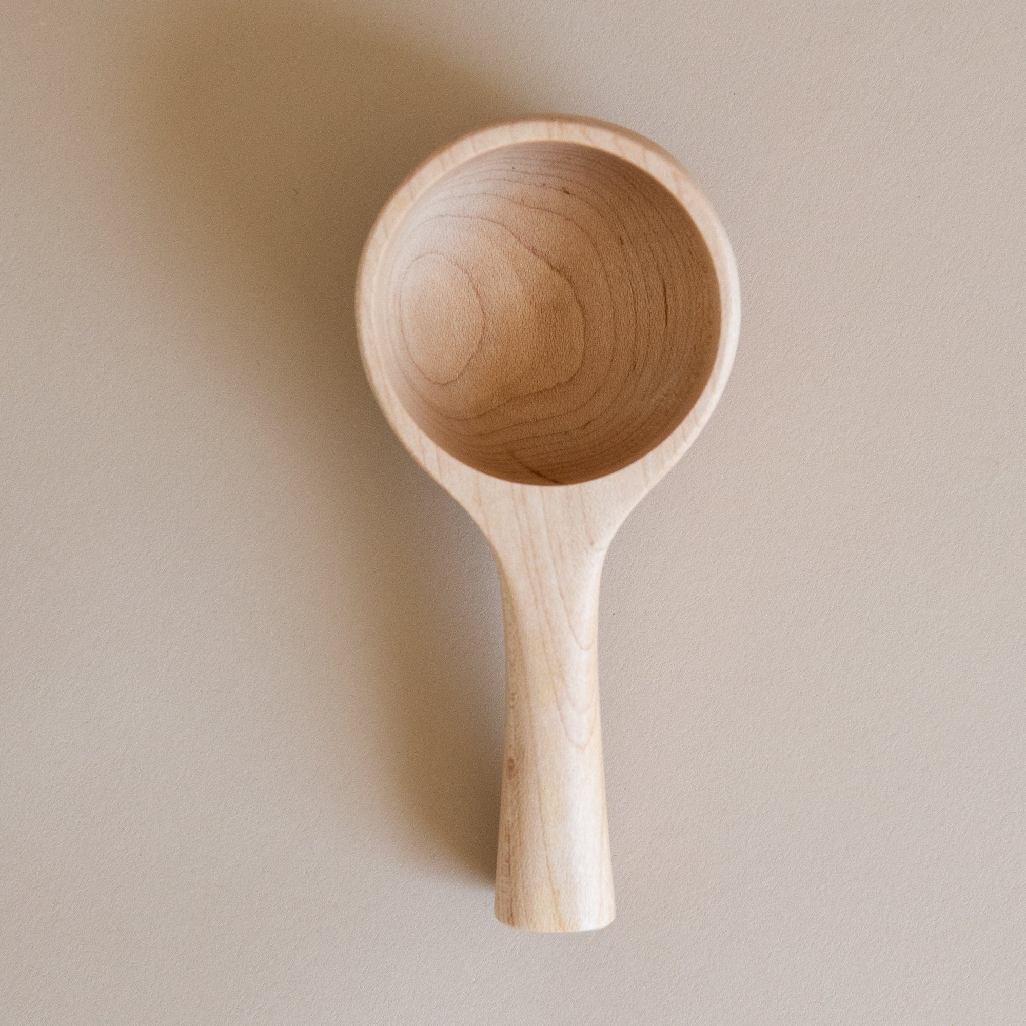 Large Maple Wood Scoop
