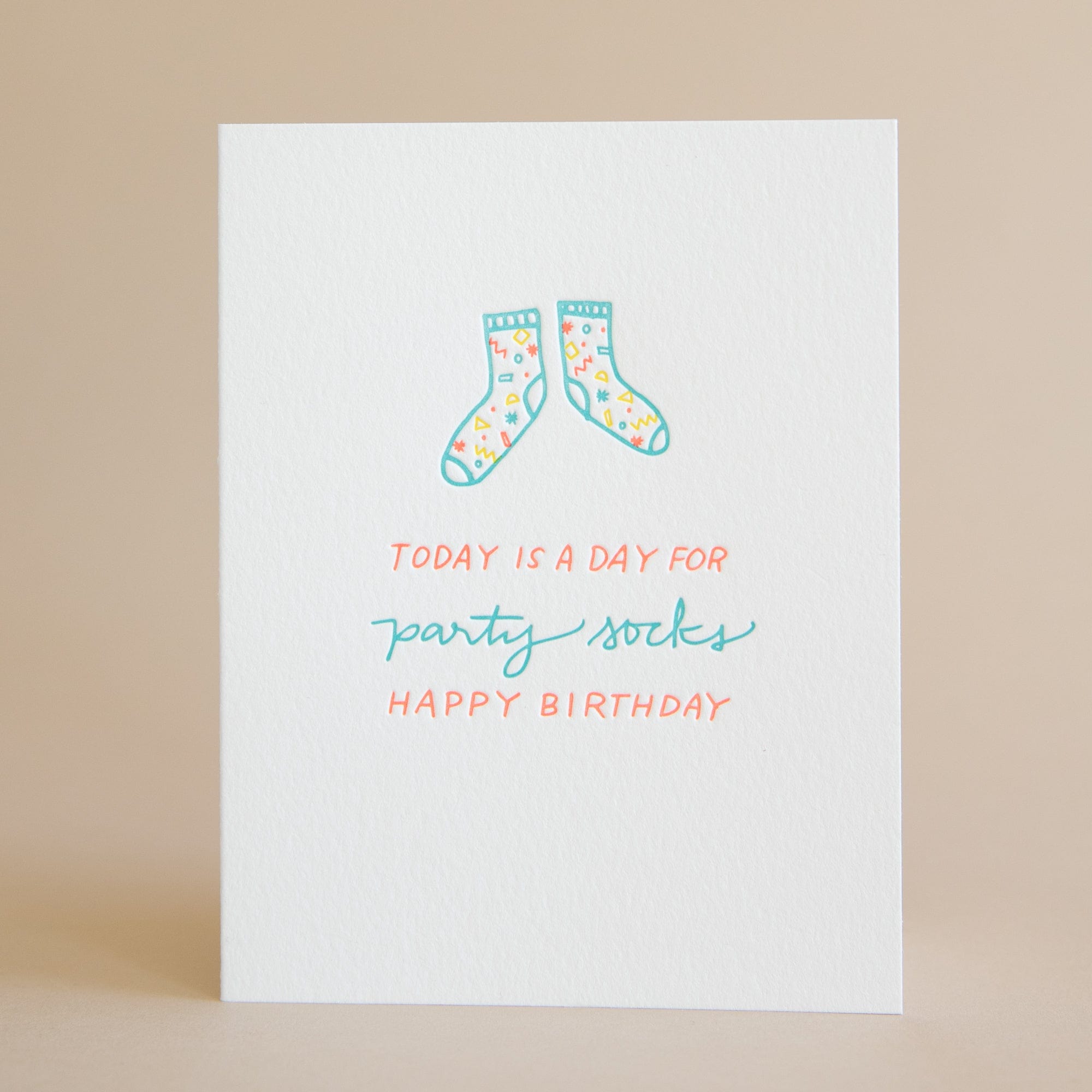 Party Socks Card
